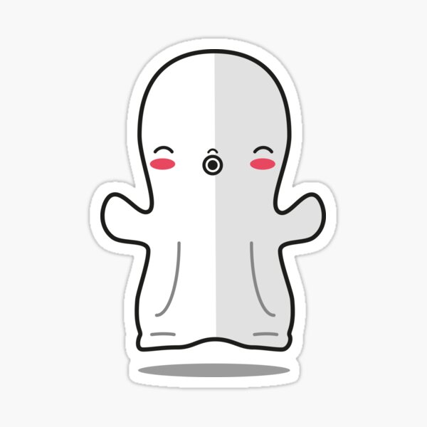 "kawaii ghost" Sticker by Markine | Redbubble
