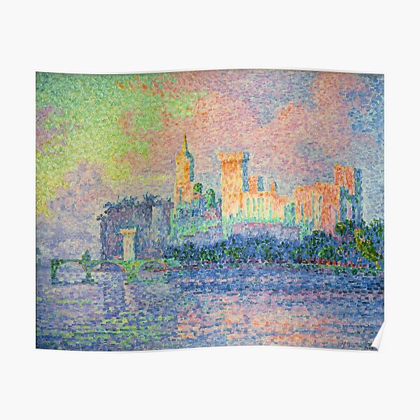 "The Papal Palace, Avignon (1909) - Paul Signac" Poster by ...