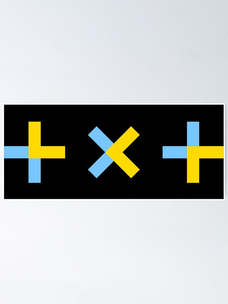 "TXT LOGO" Poster for Sale by ahsin2020 | Redbubble
