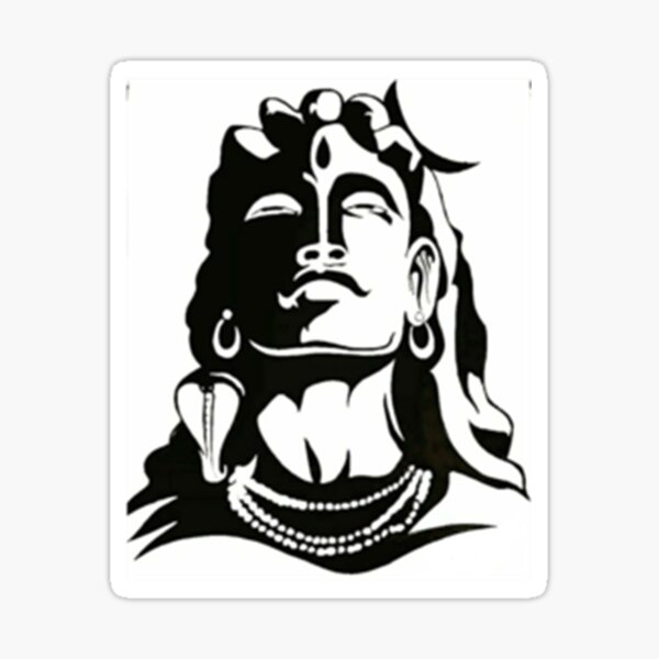 "Adiyogi material art " Sticker by LivyPaigeHome | Redbubble