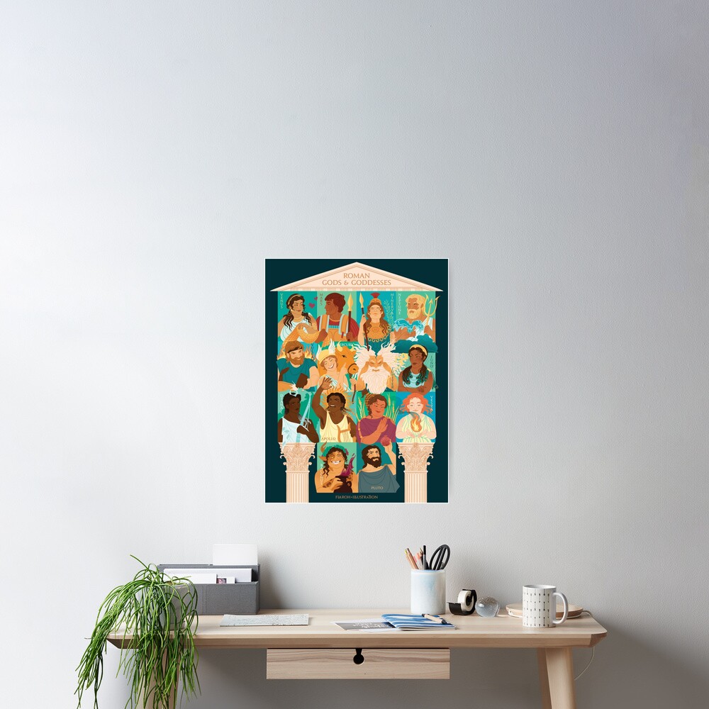 "Roman Gods and Goddesses" Poster for Sale by flaroh | Redbubble