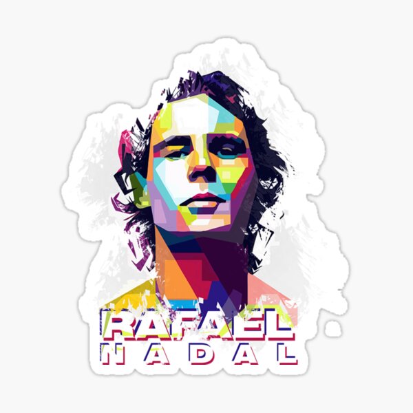 "Art Rafael Nadal Sticker" Sticker for Sale by batesyadi3 | Redbubble