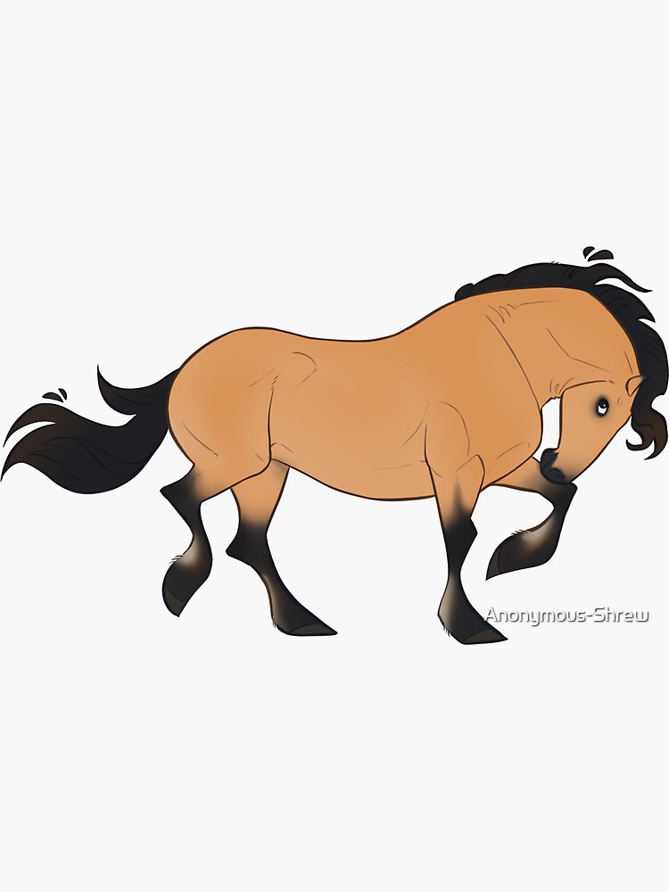 "Mustang horse" Sticker for Sale by Anonymous-Shrew | Redbubble