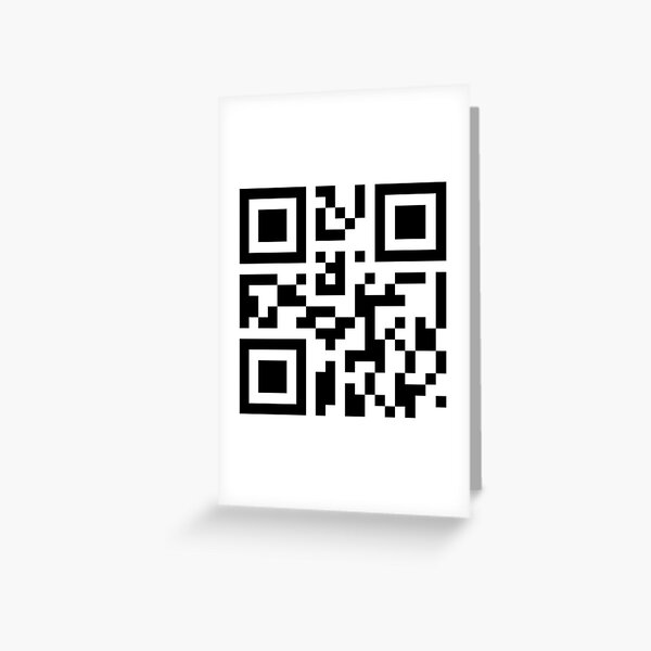 QR Code" Greeting Card by TheQRCodeStore | Redbubble