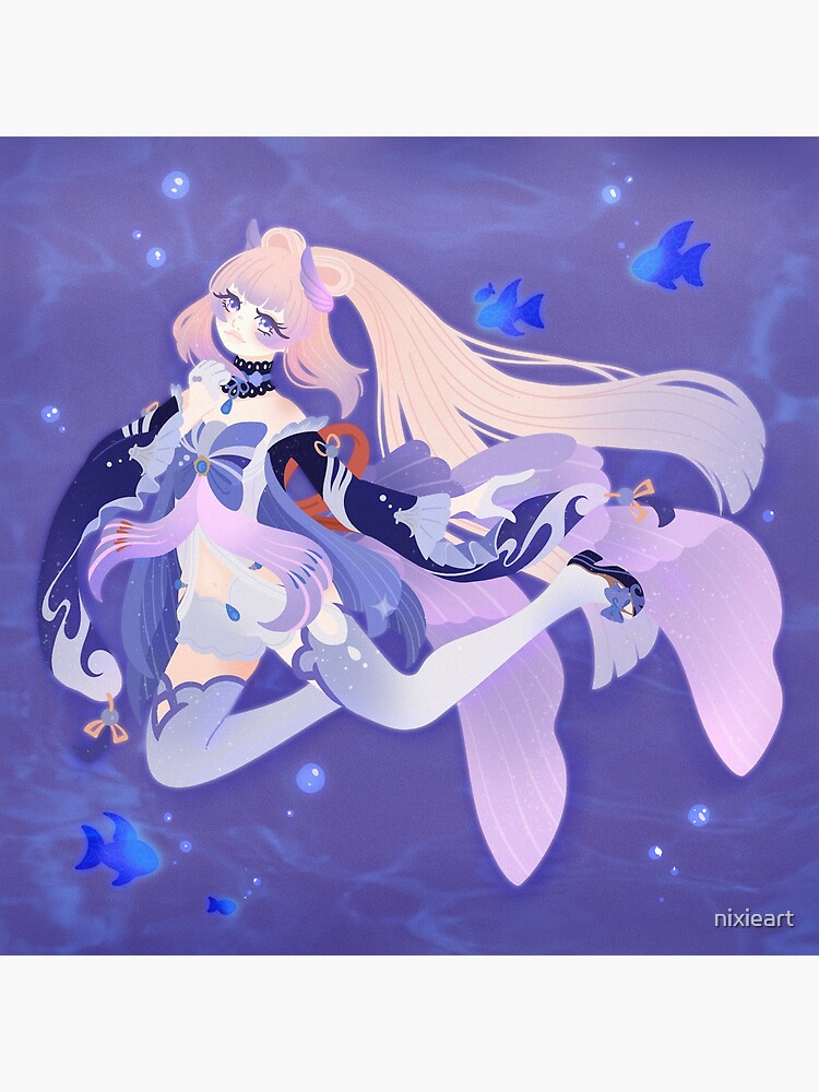 Lámina fotográfica «Genshin Impact Sangonomiya Kokomi Ilustración» de nixieart | Redbubble