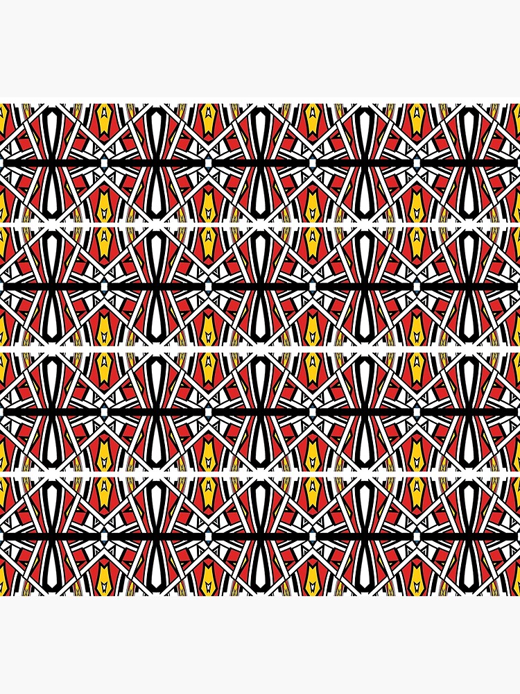 "The Swazi shields African pattern print" Poster by NdisoDesigns ...