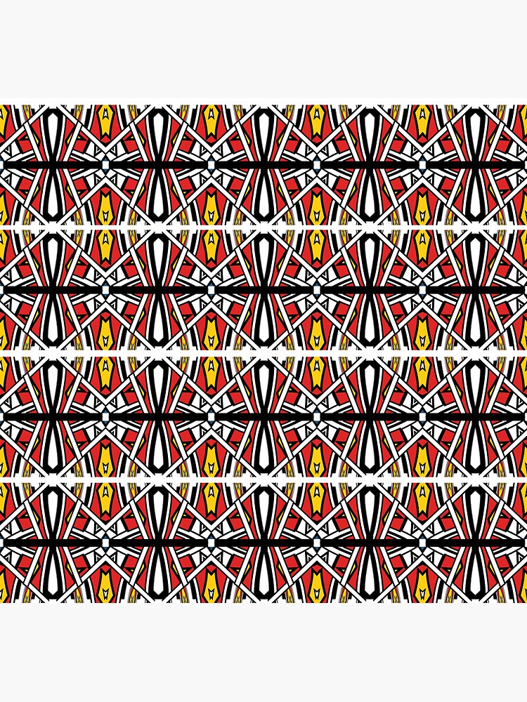 "The Swazi shields African pattern print" Sticker by NdisoDesigns ...