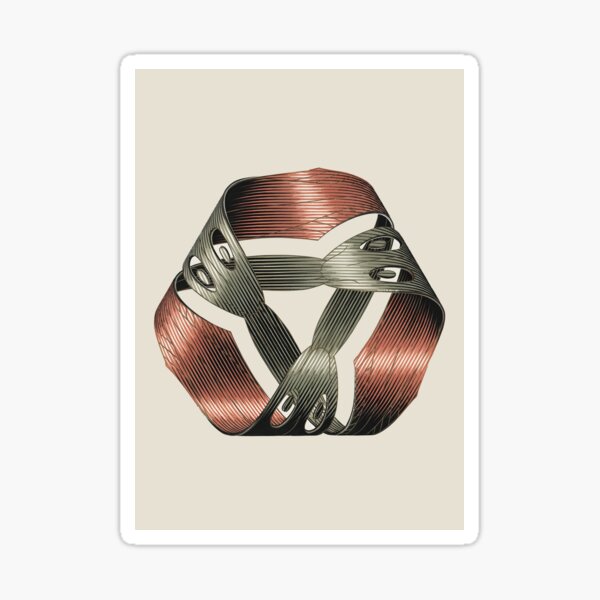 "M.C Escher Mobius Strip" Sticker by Artone369 | Redbubble