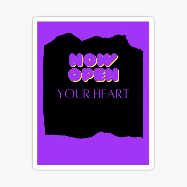 "Open" Sticker by katarinadenic | Redbubble
