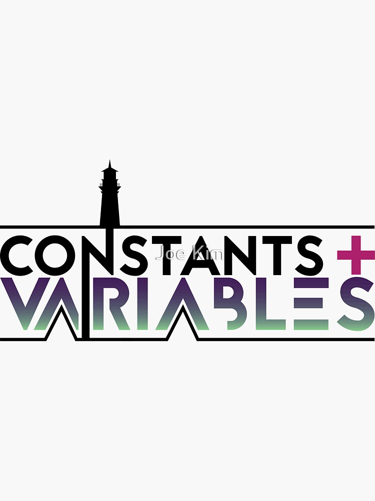 "Constants + Variables" Sticker for Sale by jkim31 | Redbubble