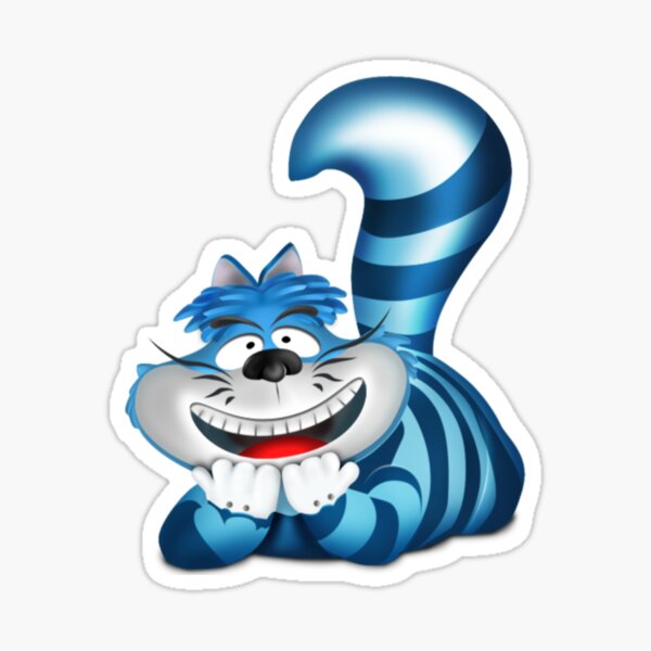 "Funny smiling cat cartoon" Sticker for Sale by hkArt-store | Redbubble