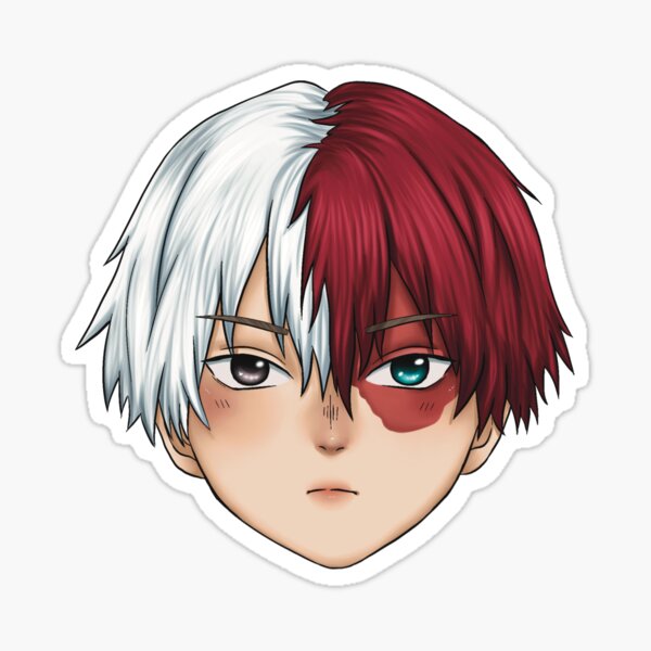 "Todoroki Shoto" Sticker by Ezrialovehyrule | Redbubble