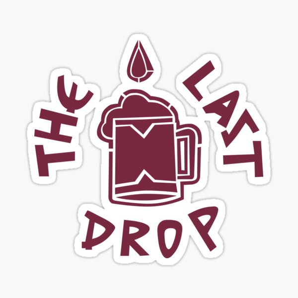 "The Last Drop (Dark Red)" Sticker by FilipeFerreira | Redbubble