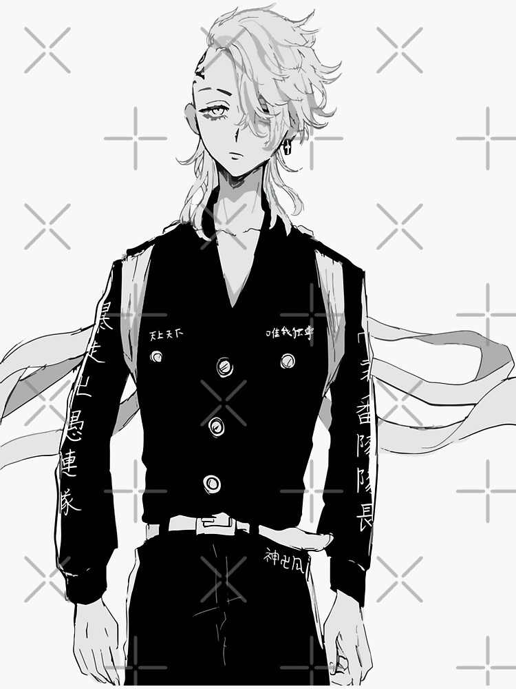 Pegatina «Mitsuya Takashi Tokyo Manji Uniforme Dragón Tatuaje» de ...