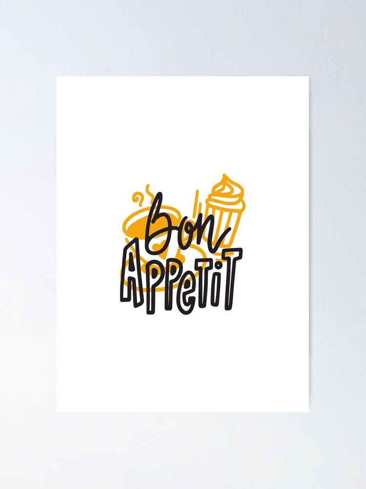"Bon Appetit Cafe Style" Poster for Sale by ncameron93 | Redbubble