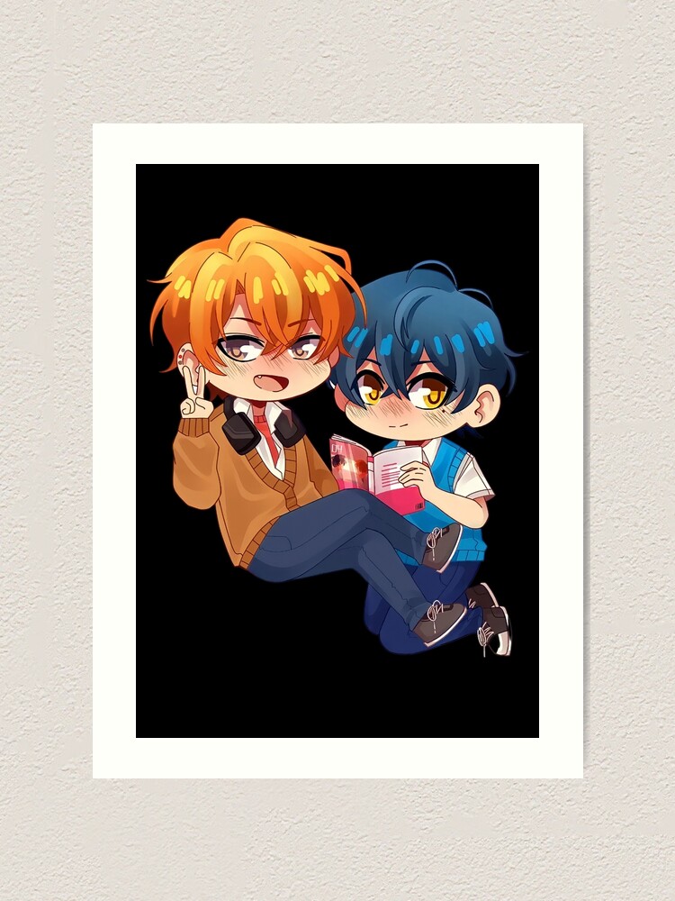 "sasaki and miyano - Chibi" Art Print by nikhilmehra0810 | Redbubble