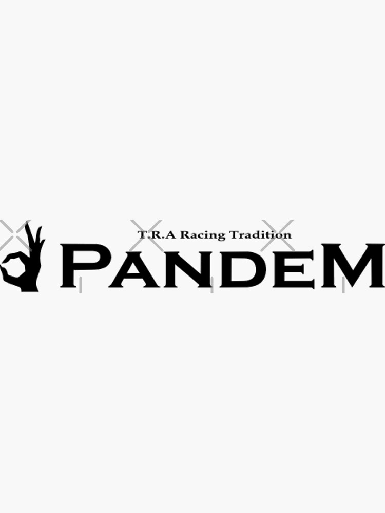 "pandem logo" Sticker by Racingdecals | Redbubble