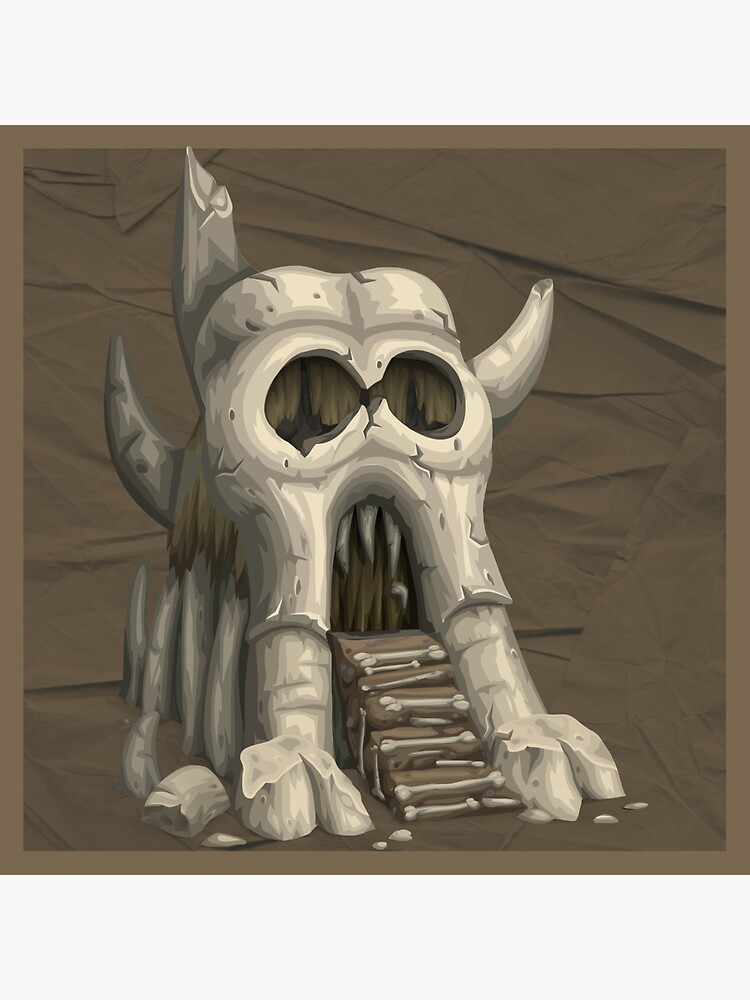 "Skull Hideout" Sticker for Sale by Daydream-Eve | Redbubble