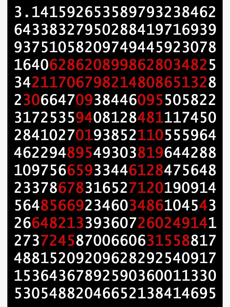 "π (pi)" Poster by Ultrinik | Redbubble
