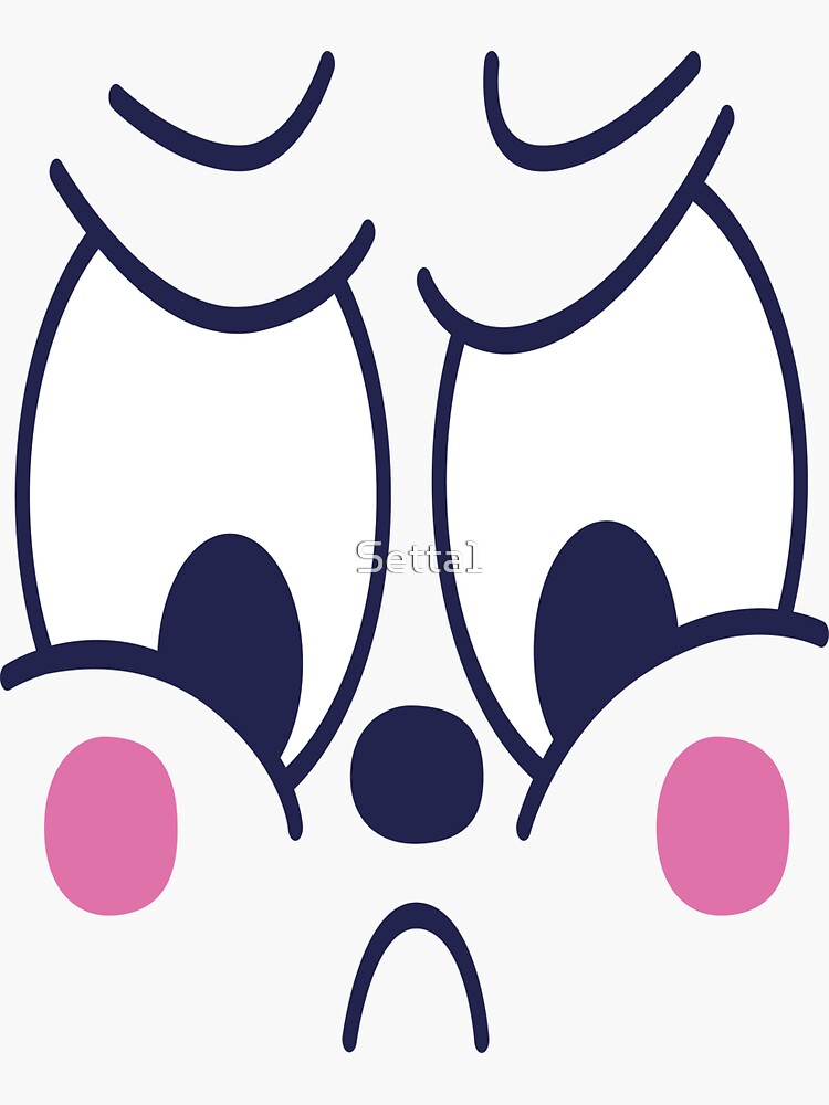 "face expression" Sticker by Setta1 | Redbubble