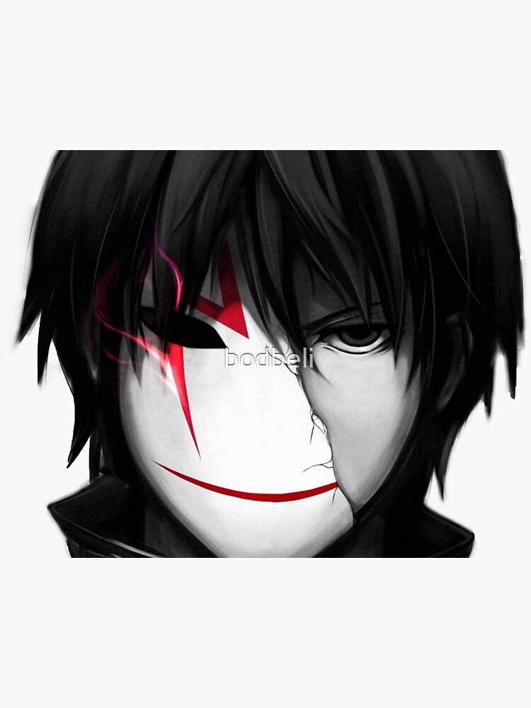 "Darker than Black ANIME - Bodbeli" Sticker by bodbeli | Redbubble