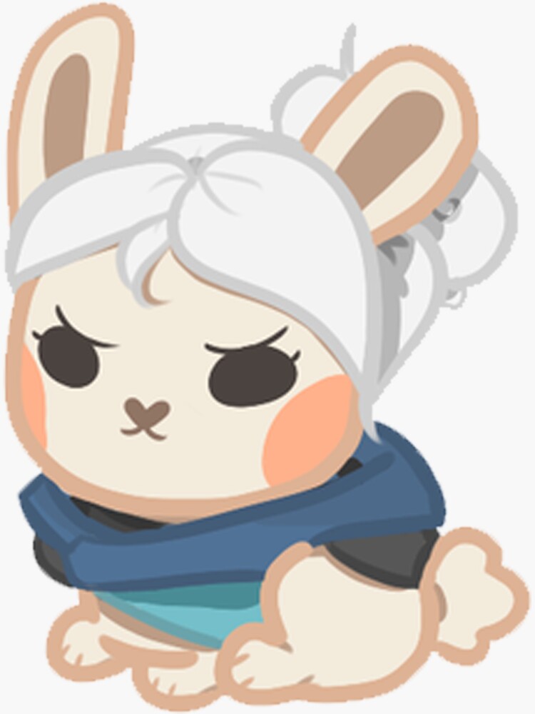 "Jett cute bunny" Sticker by spif7y | Redbubble