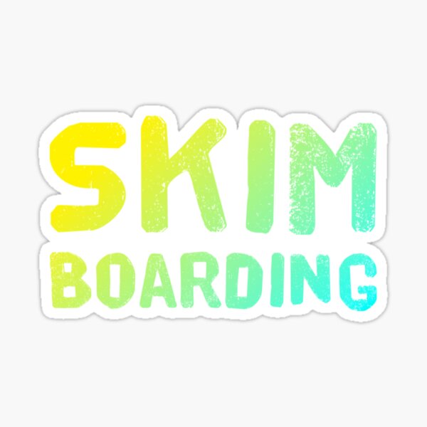 "Skim Boarding" Sticker by SweetWearStore | Redbubble