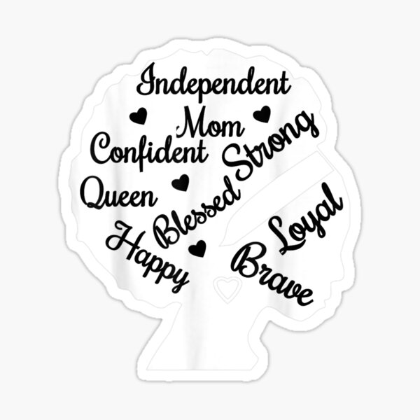 "Black Mama African American Mom Black History Month" Sticker for Sale ...
