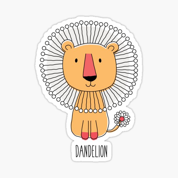 "Dandelion" Sticker for Sale by Twoandthree | Redbubble
