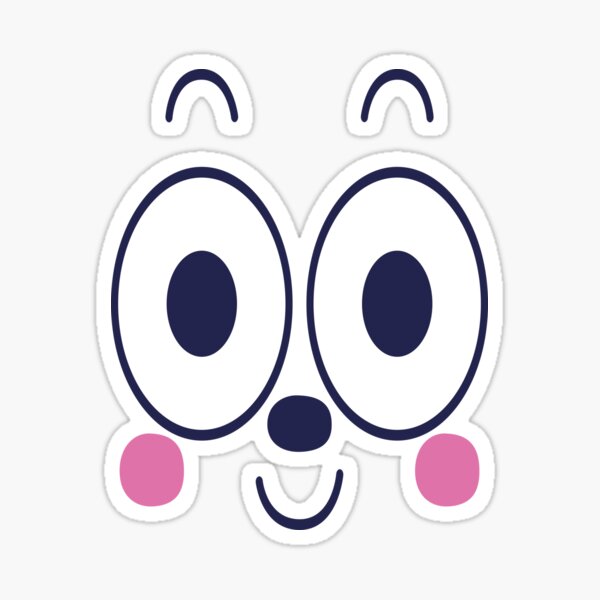 "face expression of emotion" Sticker by Setta1 | Redbubble