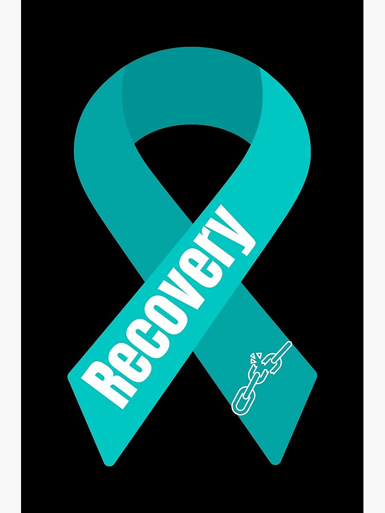 "Addiction Recovery Ribbon" Poster by superbling | Redbubble