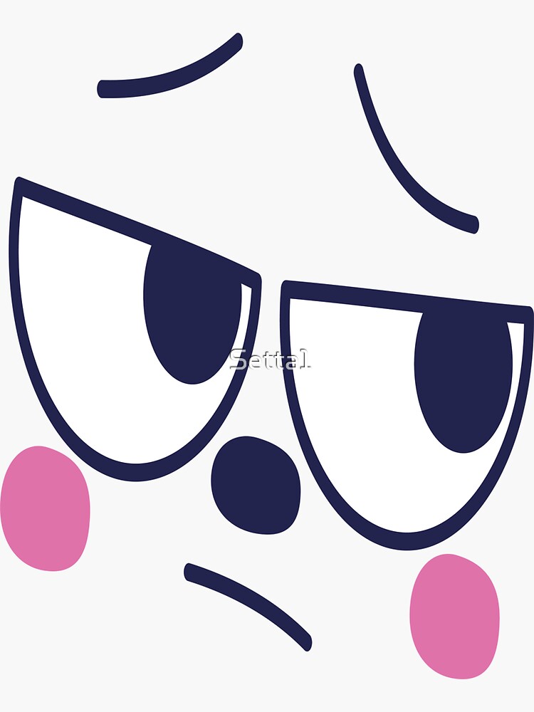 "face expression of emotion" Sticker by Setta1 | Redbubble