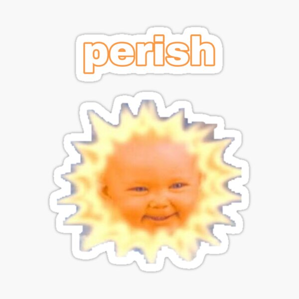 "Morbid Teletubbies - Sun Baby" Sticker for Sale by scottiesstuff ...