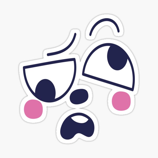 "face expression of emotion" Sticker for Sale by Setta1 | Redbubble