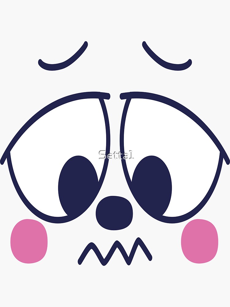 "face expression of emotion" Sticker by Setta1 | Redbubble