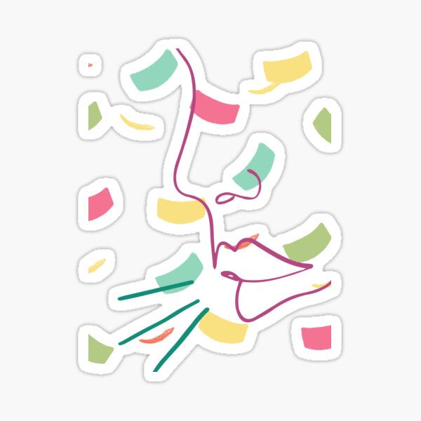 "Hush" Sticker by Frosty2099 | Redbubble