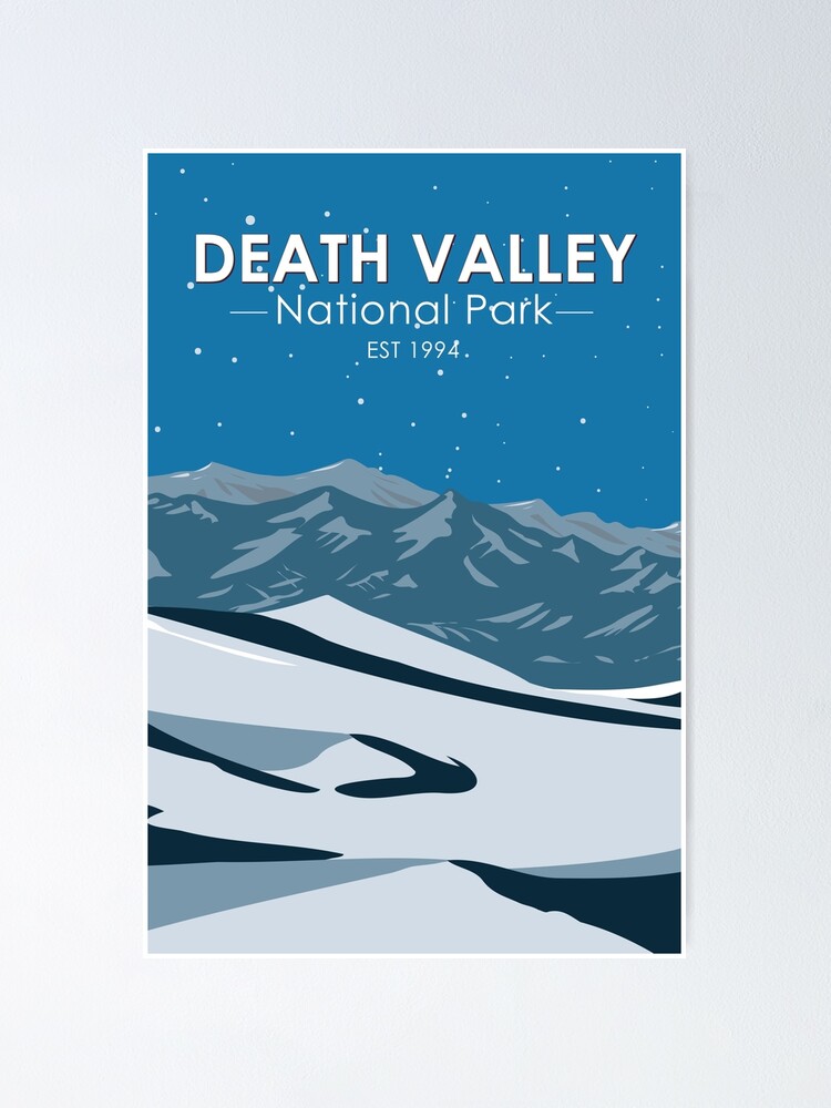 "Death Valley National Park Night Sky Vintage" Poster for Sale by ...