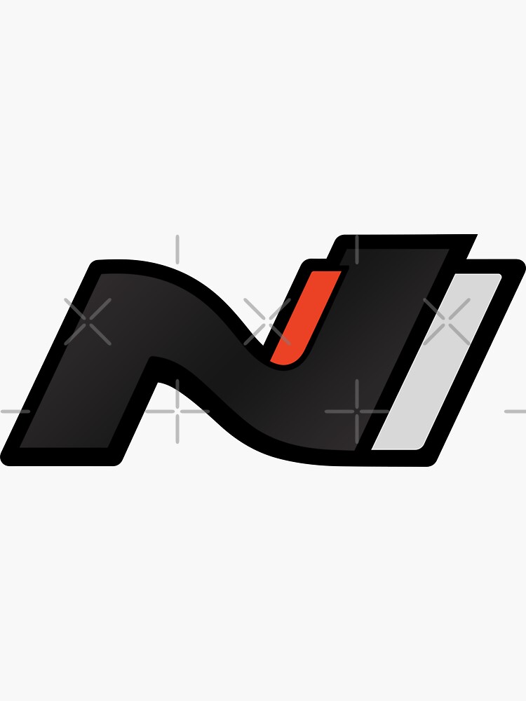 Pegatina «Logotipo de Hyundai N Performance oscuro» de IssKa | Redbubble