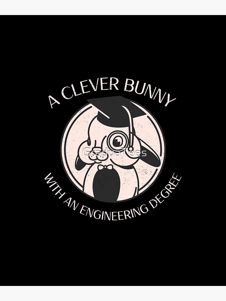 Póster «Conejo inteligente con título de ingeniería - Graduación ...