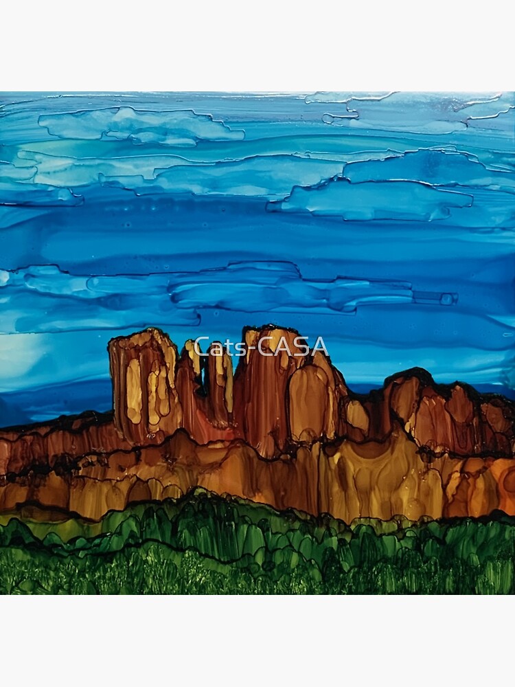 "Cathedral Rock" Sticker for Sale by Cats-CASA | Redbubble