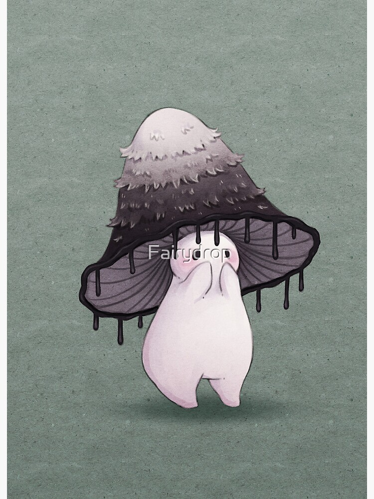 "Ink cap Mushroom" Art Board Print for Sale by Fairydrop | Redbubble