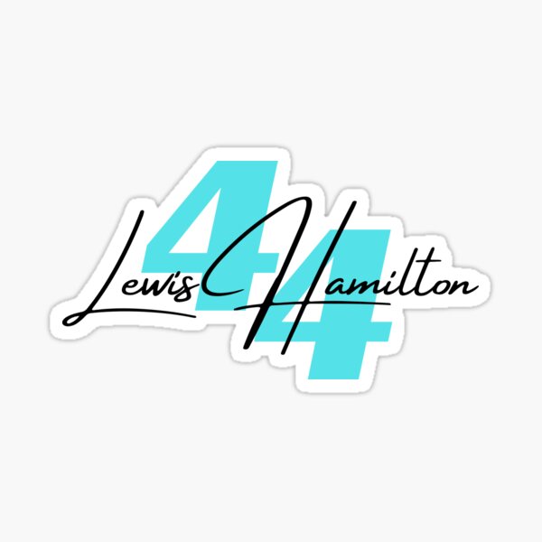 "Lewis Hamilton Formula One 44" Sticker for Sale by little-axii | Redbubble