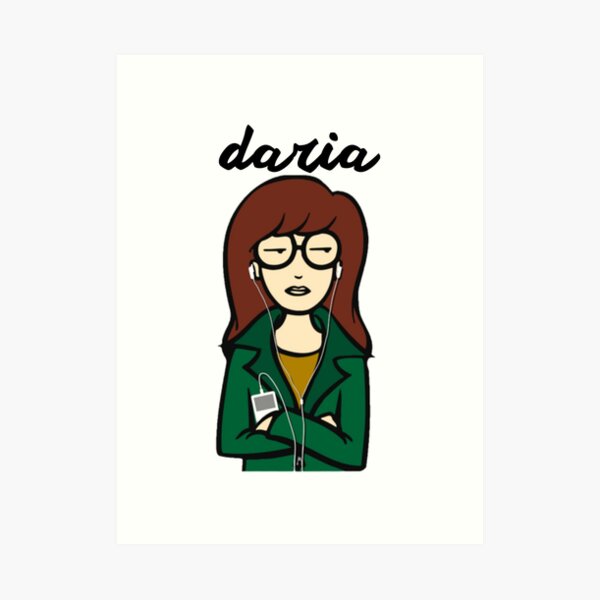 "Daria - Logo" Art Print for Sale by lucyaane | Redbubble