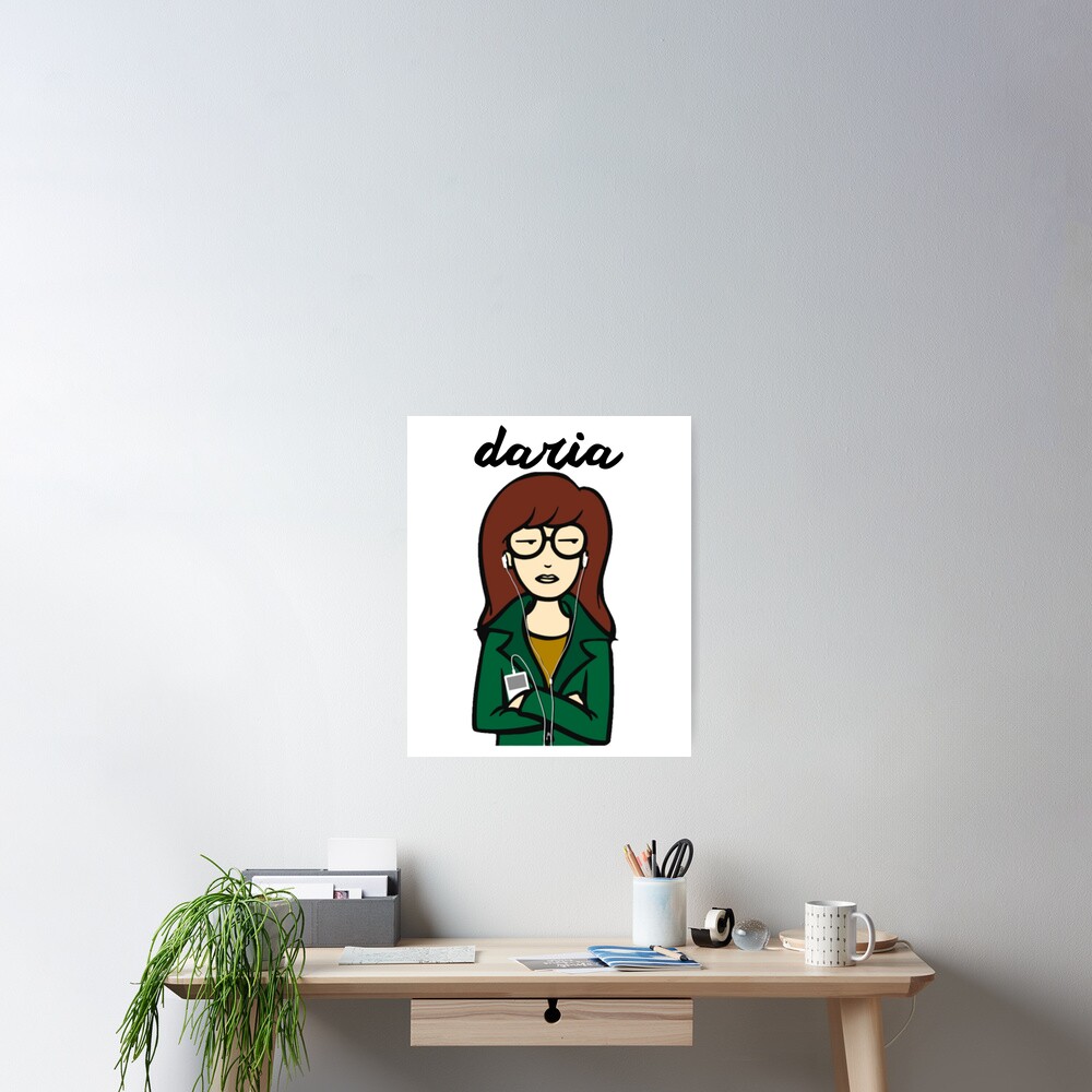 "Daria - Logo" Poster for Sale by lucyaane | Redbubble