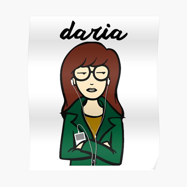 "Daria - Logo" Poster for Sale by lucyaane | Redbubble