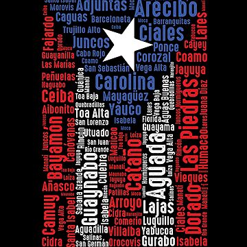 "Puerto Rico Flag Caribbean Gift Puerto Rico Flag Salsa" Poster by ...