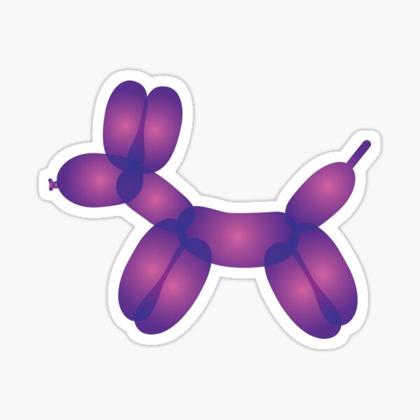 "Balloon Animal Artwork" Sticker by SparkDesignCo | Redbubble
