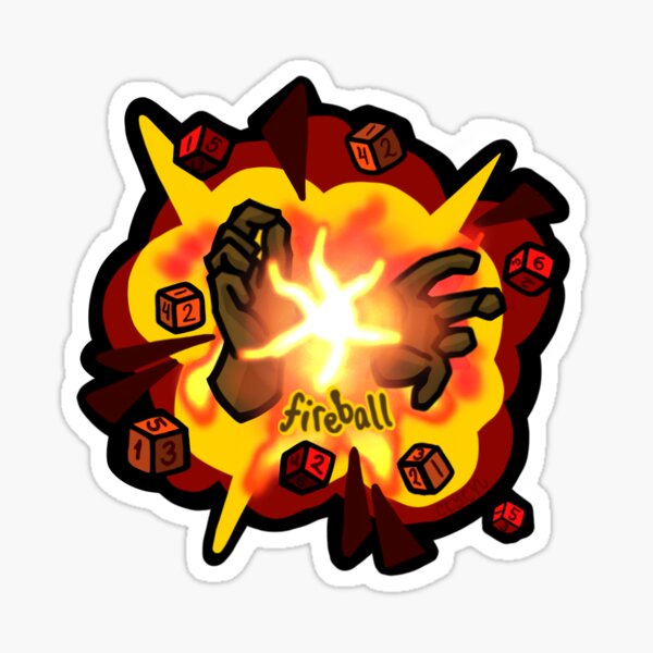 "Fireball" Sticker for Sale by ctych | Redbubble