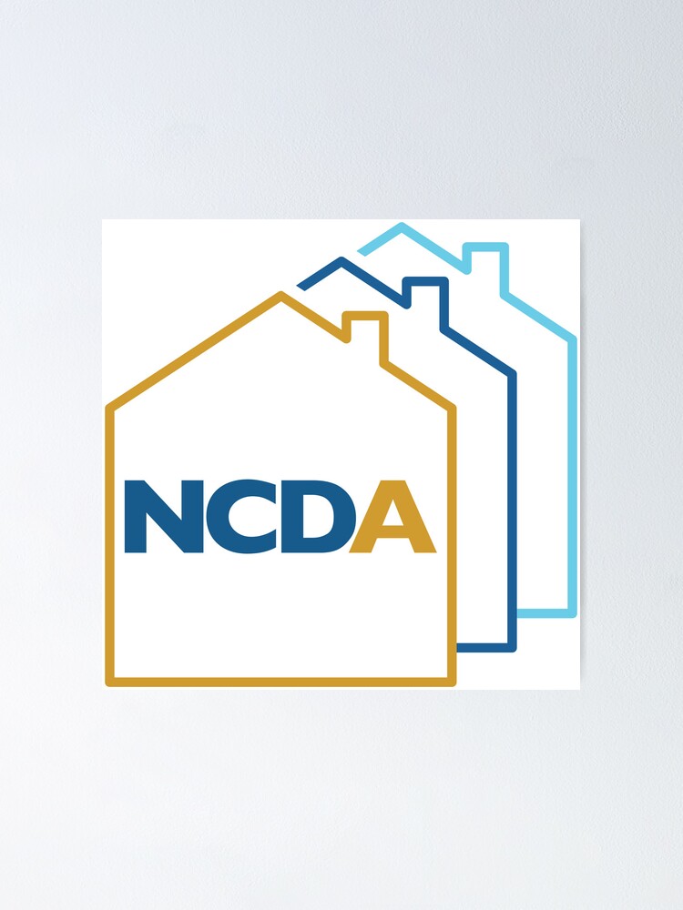 "NCDA Stacked Logo " Poster for Sale by NCDAonline | Redbubble
