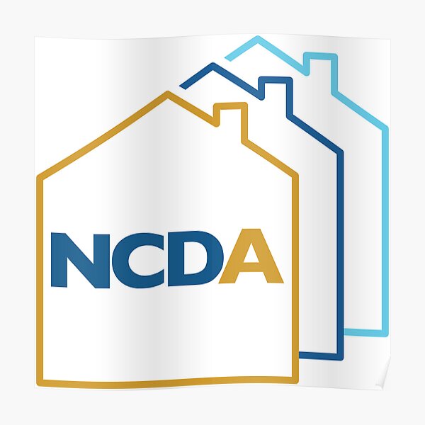 "NCDA Stacked Logo " Poster for Sale by NCDAonline | Redbubble